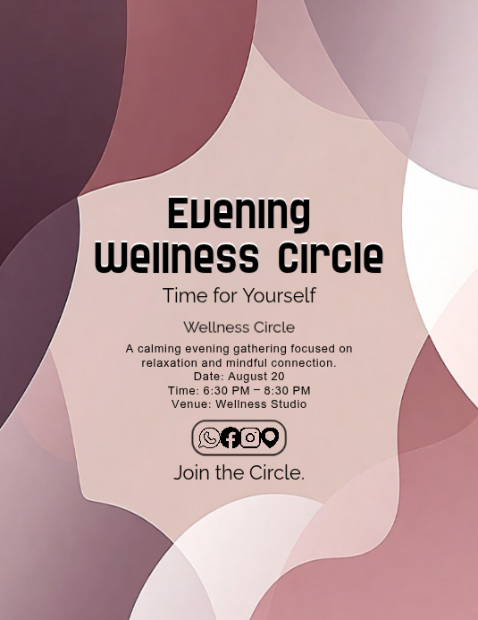 Grey Wellness Event Flyer Template | PosterMyWall