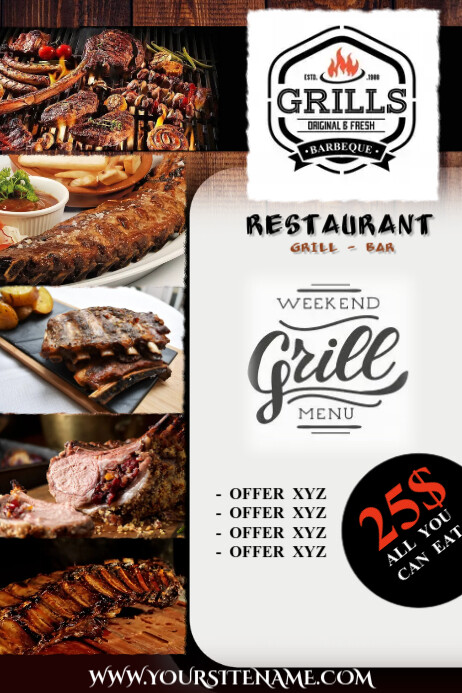 grill Template | PosterMyWall