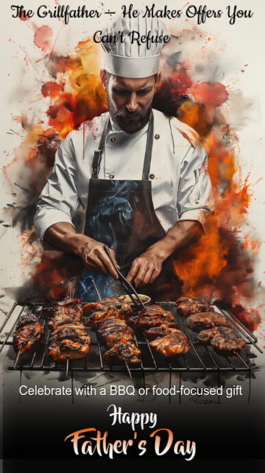 Grill father Template | PosterMyWall