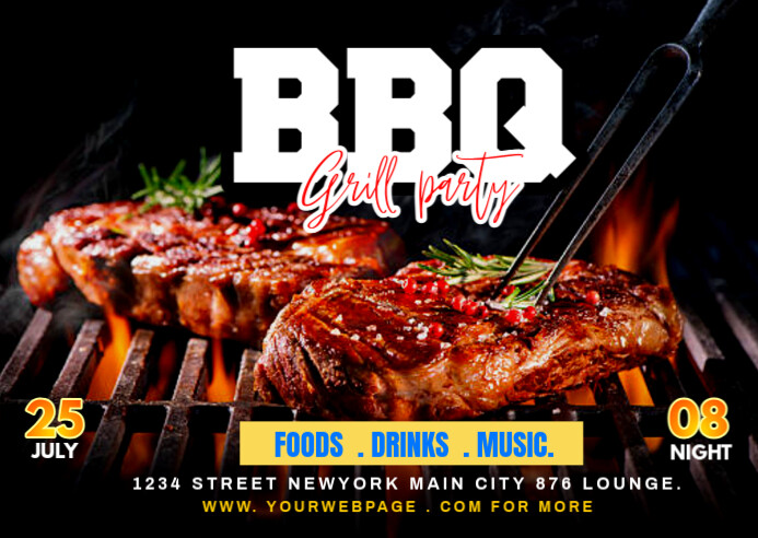Plantilla de grill party | PosterMyWall