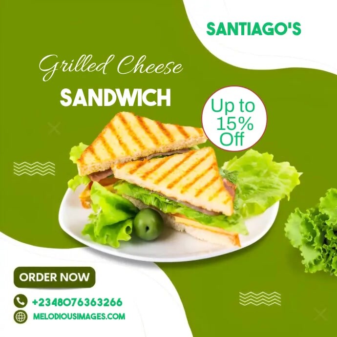 Copy of Grilled cheese sandwich | PosterMyWall
