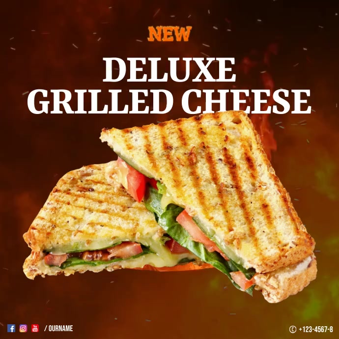 Copy of Grilled Cheese Social Media Ad | PosterMyWall