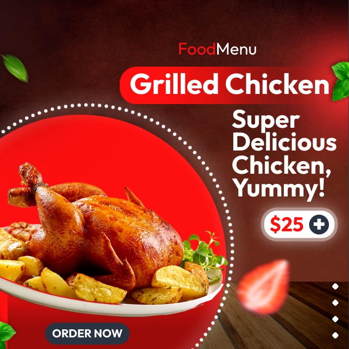 Copy of Grilled Chicken Best Offer | PosterMyWall