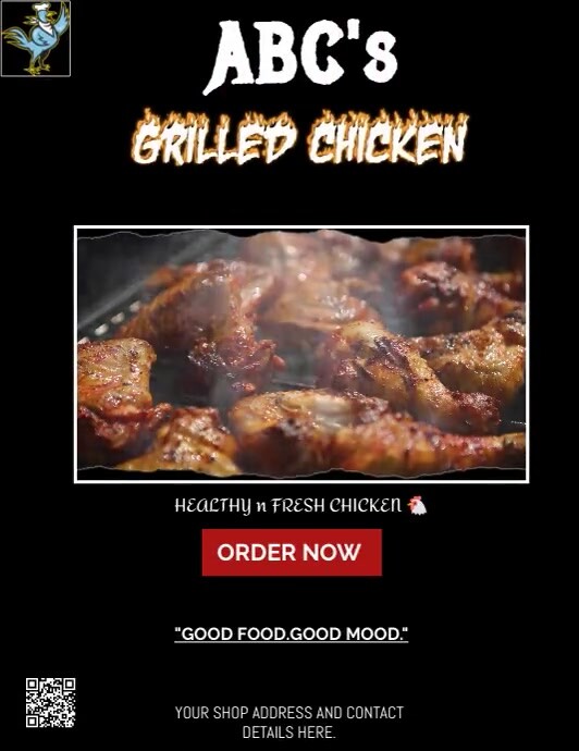 Modèle Grilled chicken | PosterMyWall