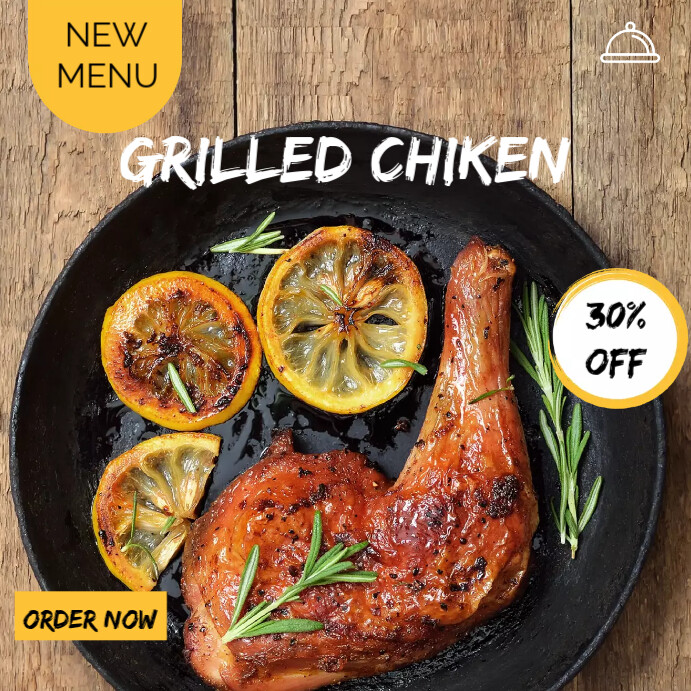 Copy of GRILLED CHICKEN TEMPLATE | PosterMyWall