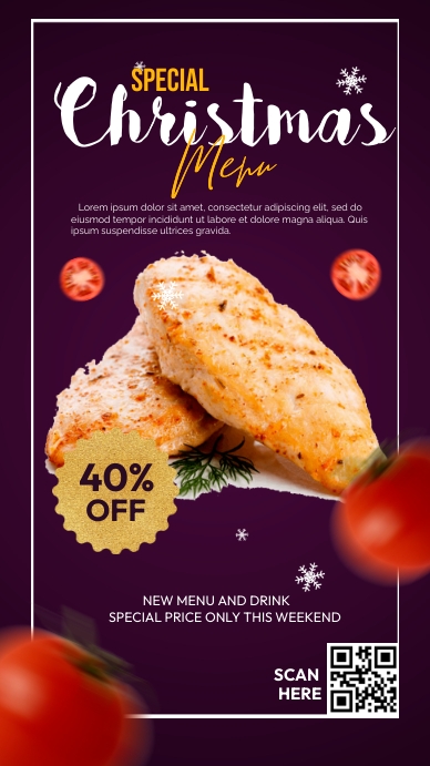 Grilled Food Menu Template | PosterMyWall