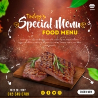 Steak Food Menu Template | PosterMyWall