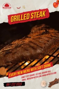 Steak Food Menu Video Ads Template | PosterMyWall