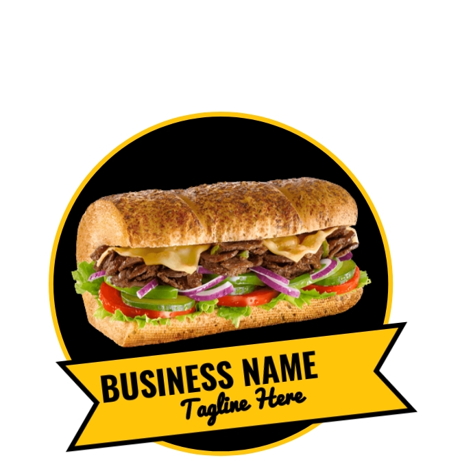 Plantilla de Grilled Sub Sandwich logo | PosterMyWall
