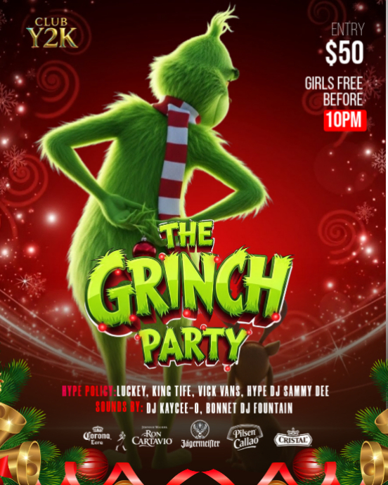 Plantilla de Grinch Christmas Event Flyer | PosterMyWall