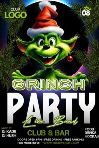 Grinch Party Poster Template | PosterMyWall