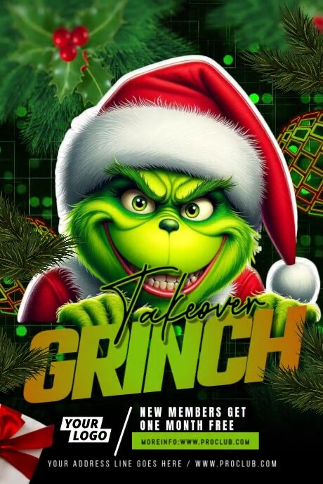 Grinch Night Party Template | PosterMyWall