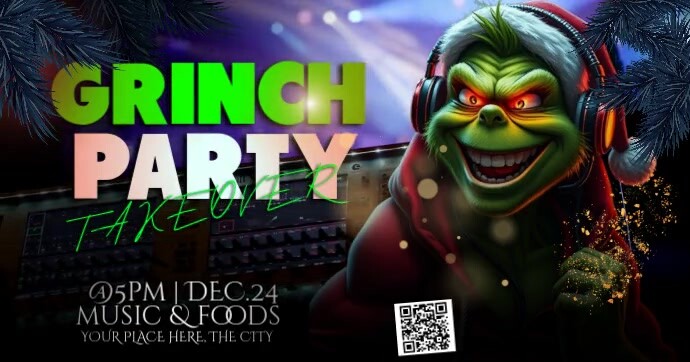 Plantilla de Grinch Party Poster | PosterMyWall