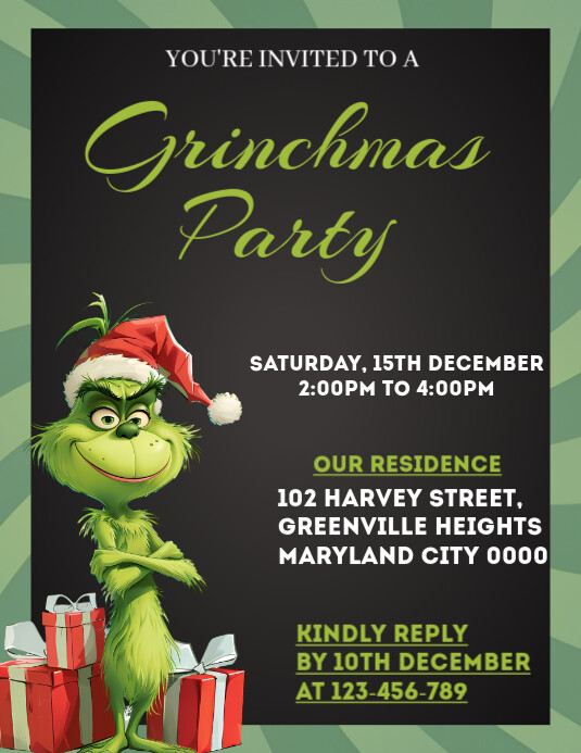 Grinchmas Flyer Template | PosterMyWall