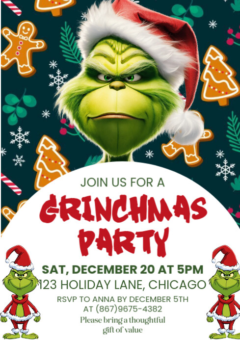 Grinchmas Party Template | PosterMyWall