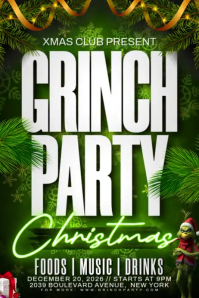 Grinch Party Template | PosterMyWall