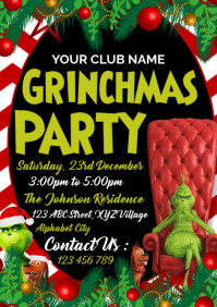 grinchmas party event Template | PosterMyWall