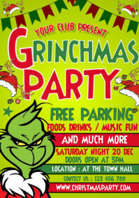 Grinchmas Party Flyer Template | PosterMyWall