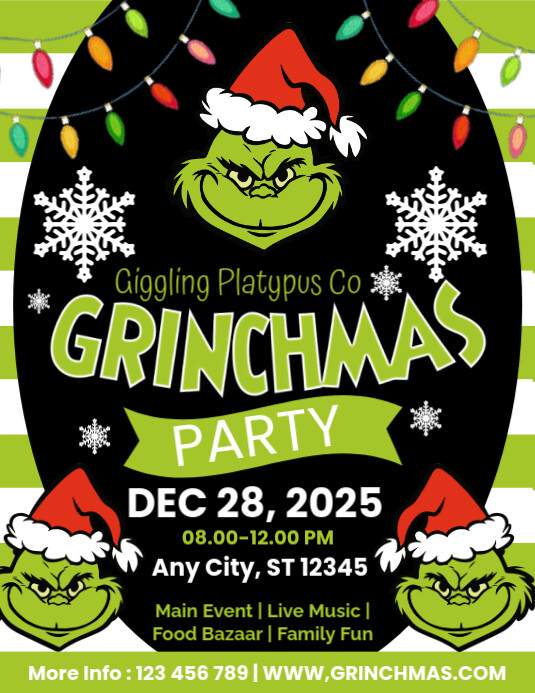 Copy of grinchmas party flyer | PosterMyWall