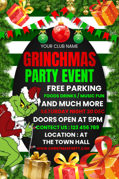 Copy of grinchmas party poster | PosterMyWall