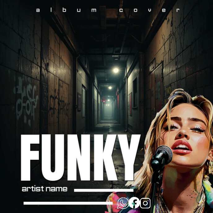 Copy of Gritty Urban Trap Album cover Dark Rap Cover Art with Grunge ...