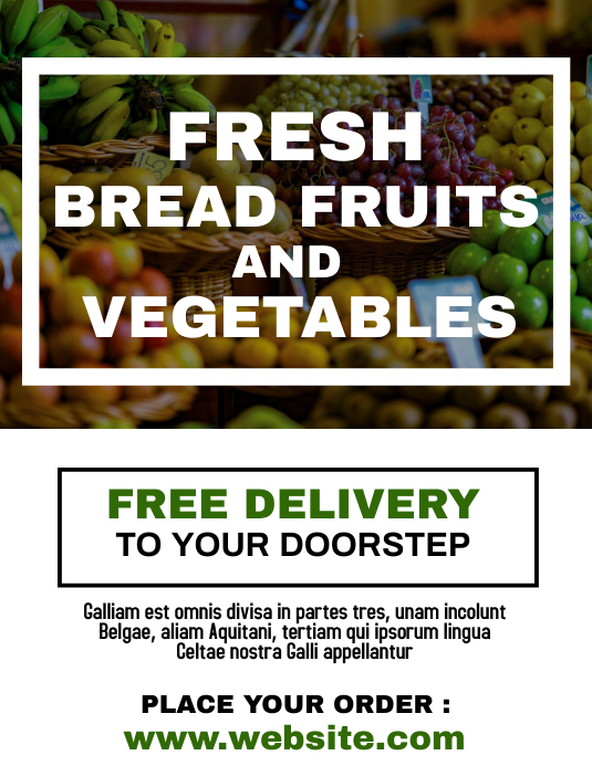 groceries delivery flyer template design | PosterMyWall
