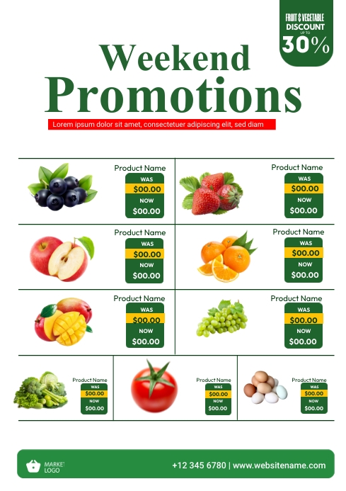Groceries Poster Template | PosterMyWall