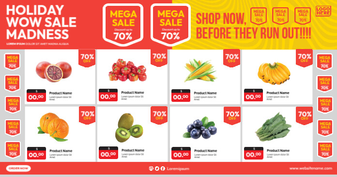 Grocery Catalog Template | PosterMyWall