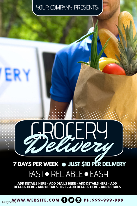 Copy of Grocery Delivery Poster | PosterMyWall