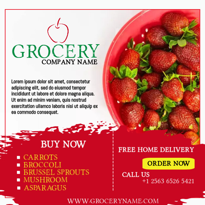 GROCERY Template | PosterMyWall