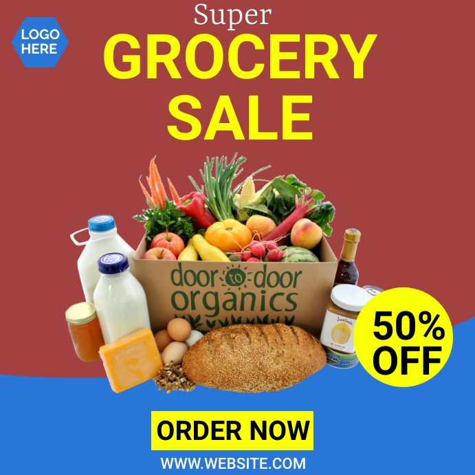 grocery item sale template | PosterMyWall