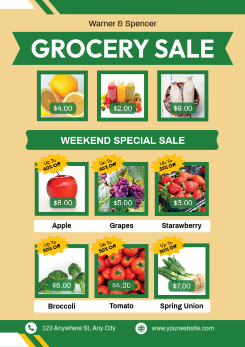 Grocery Sale Flyer Template | PosterMyWall