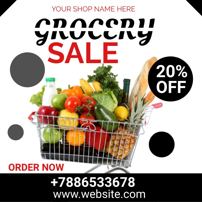 Plantilla de grocery sale template | PosterMyWall