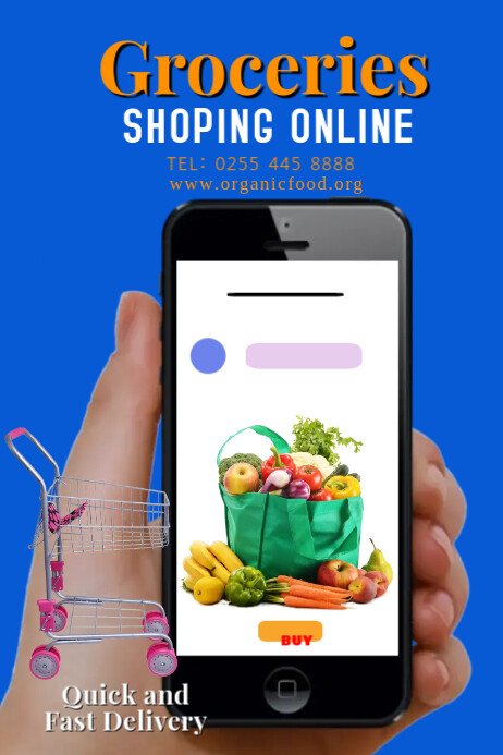 GROCERY SHOP Template | PosterMyWall