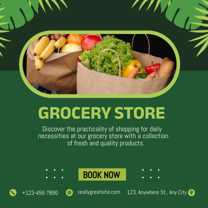 Copy of Grocery store design template | PosterMyWall