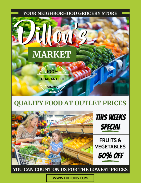 GROCERY STORE Template | PosterMyWall