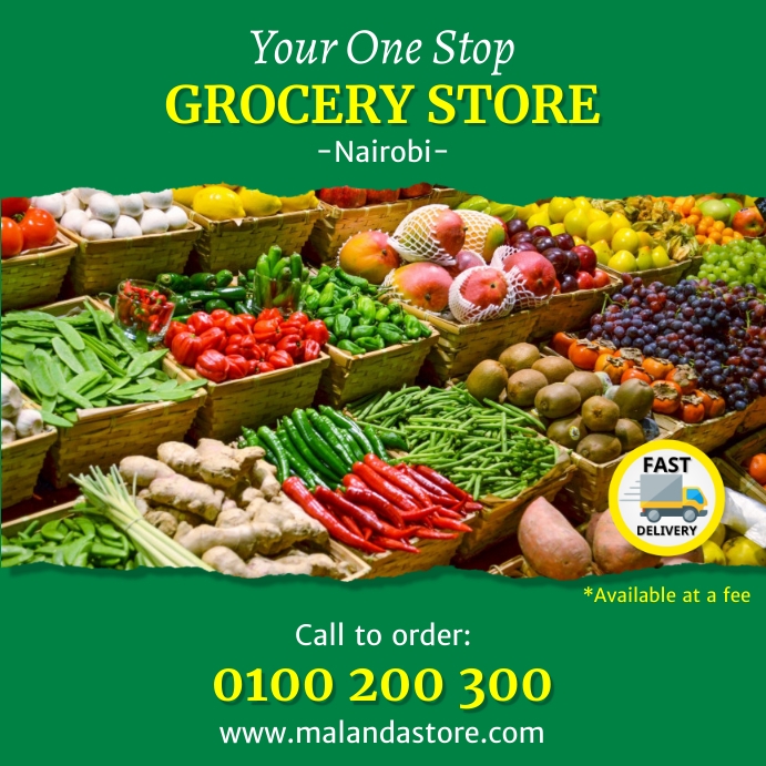 Grocery store Template | PosterMyWall