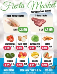 GROCERY STORE SALE FLYER Template | PosterMyWall