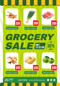 GROCERY STORE SALE FLYER Template | PosterMyWall