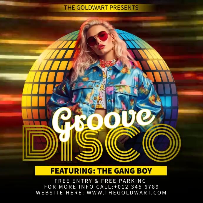 Copy of Groove Disco Party | PosterMyWall