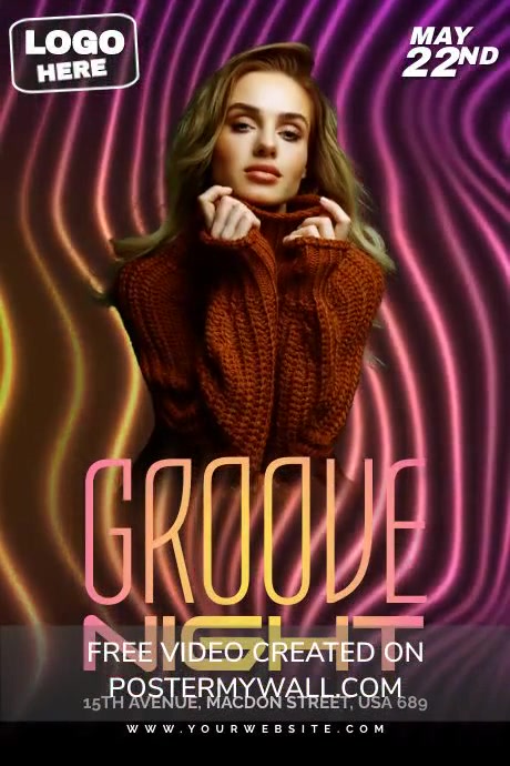Groove Night Template | PosterMyWall