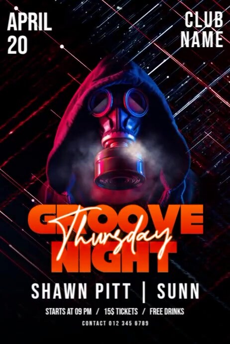 Groove Party Video Template | PosterMyWall