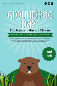 Groundhog Day Celebration Design Template | PosterMyWall