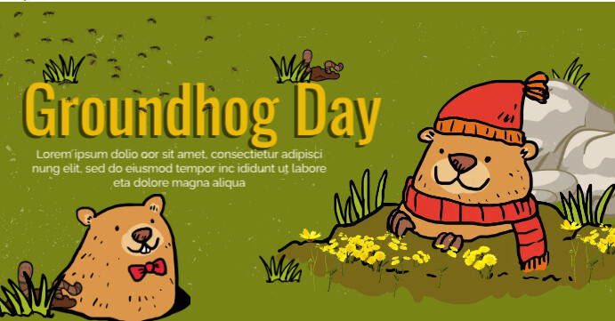 Groundhog Day Design Facebook Ads Template | PosterMyWall