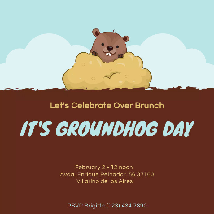 Groundhog Day Flyer Template | PosterMyWall