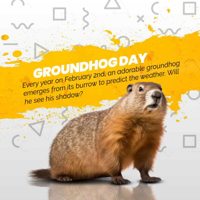 Plantilla de Groundhog Day Instagram Post | PosterMyWall