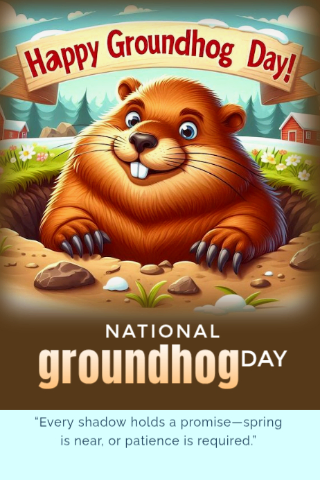 Groundhog Day Poster Template | PosterMyWall