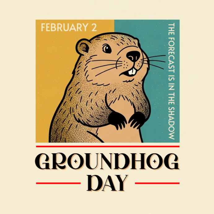 Groundhog Day Poster Template | PosterMyWall