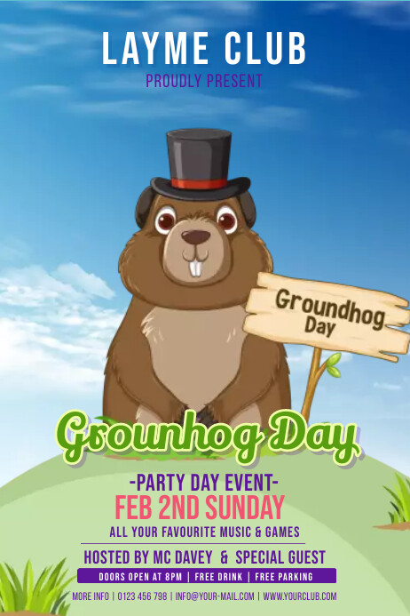 Groundhog Day Template | PosterMyWall