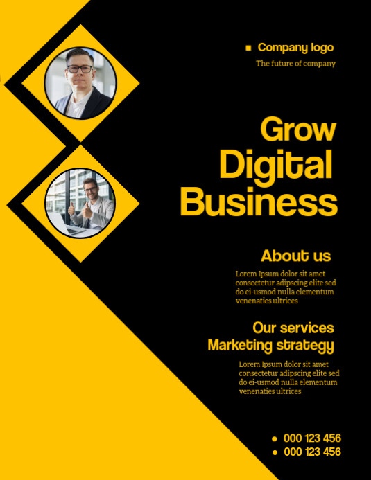 Grow digital business Template | PosterMyWall